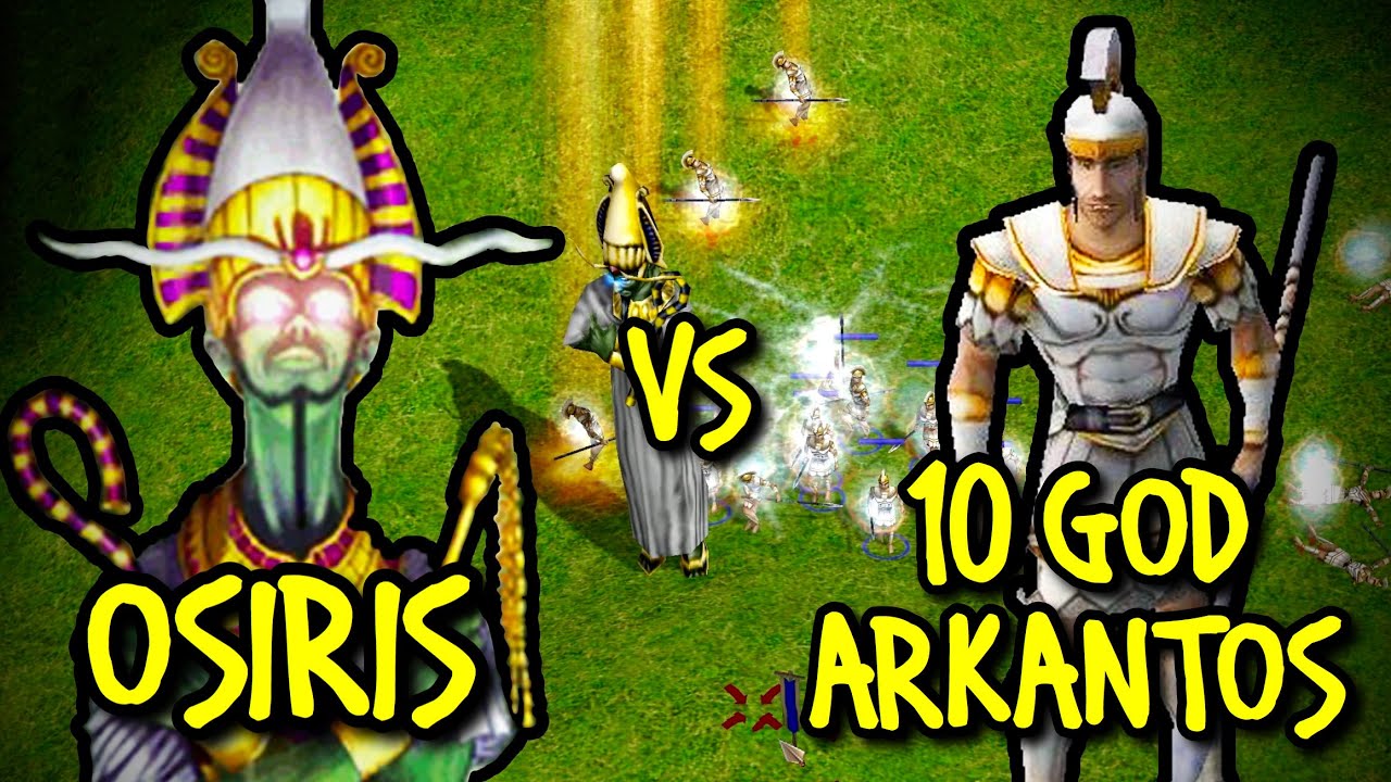 OSIRIS vs 10 GOD ARKANTOS | Age of Mythology - YouTube