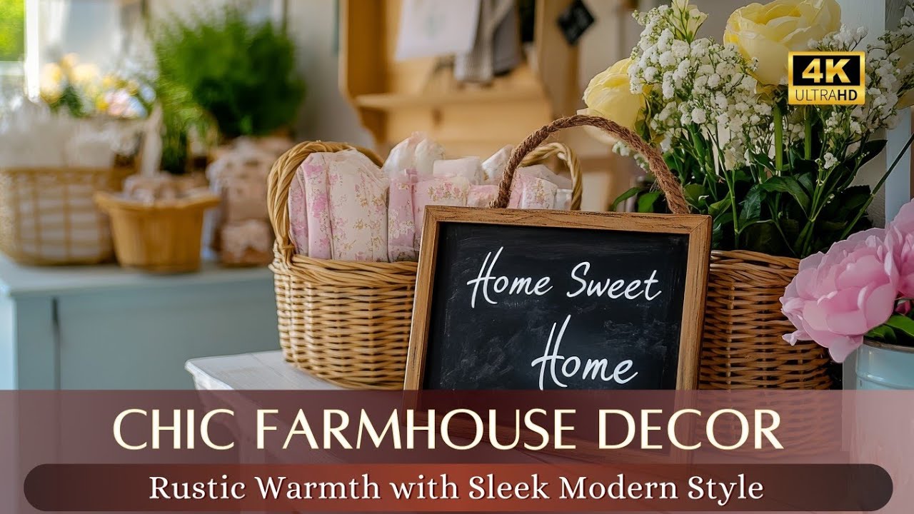 Modern Rustic Chic Farmhouse Living: Blend Rustic Warmth with Sleek ...