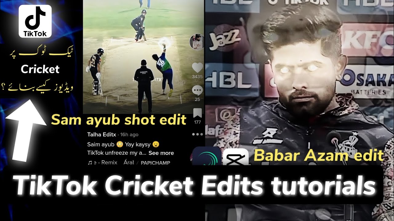 TikTok Cricket Video Editing Tutorial | Alight motion cricket edits tutorial | talha editx - YouTube