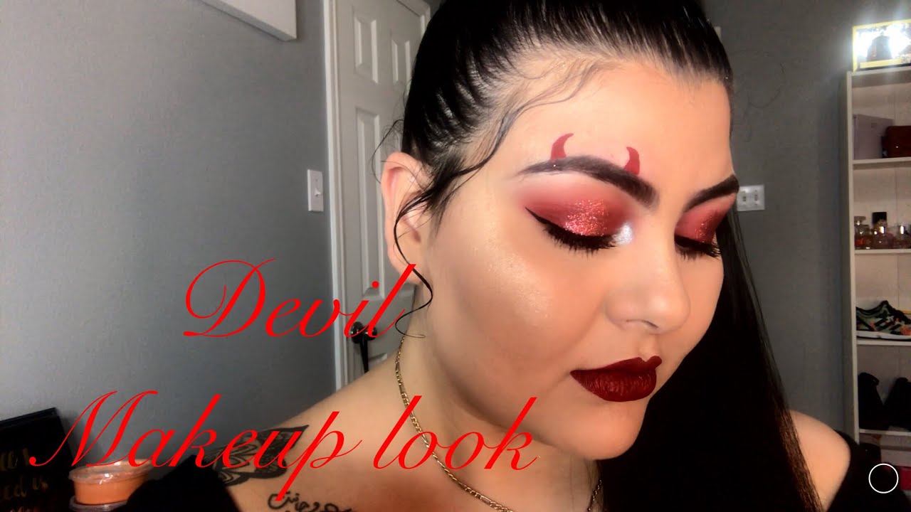 Red devil makeup look | RubyBaby - YouTube