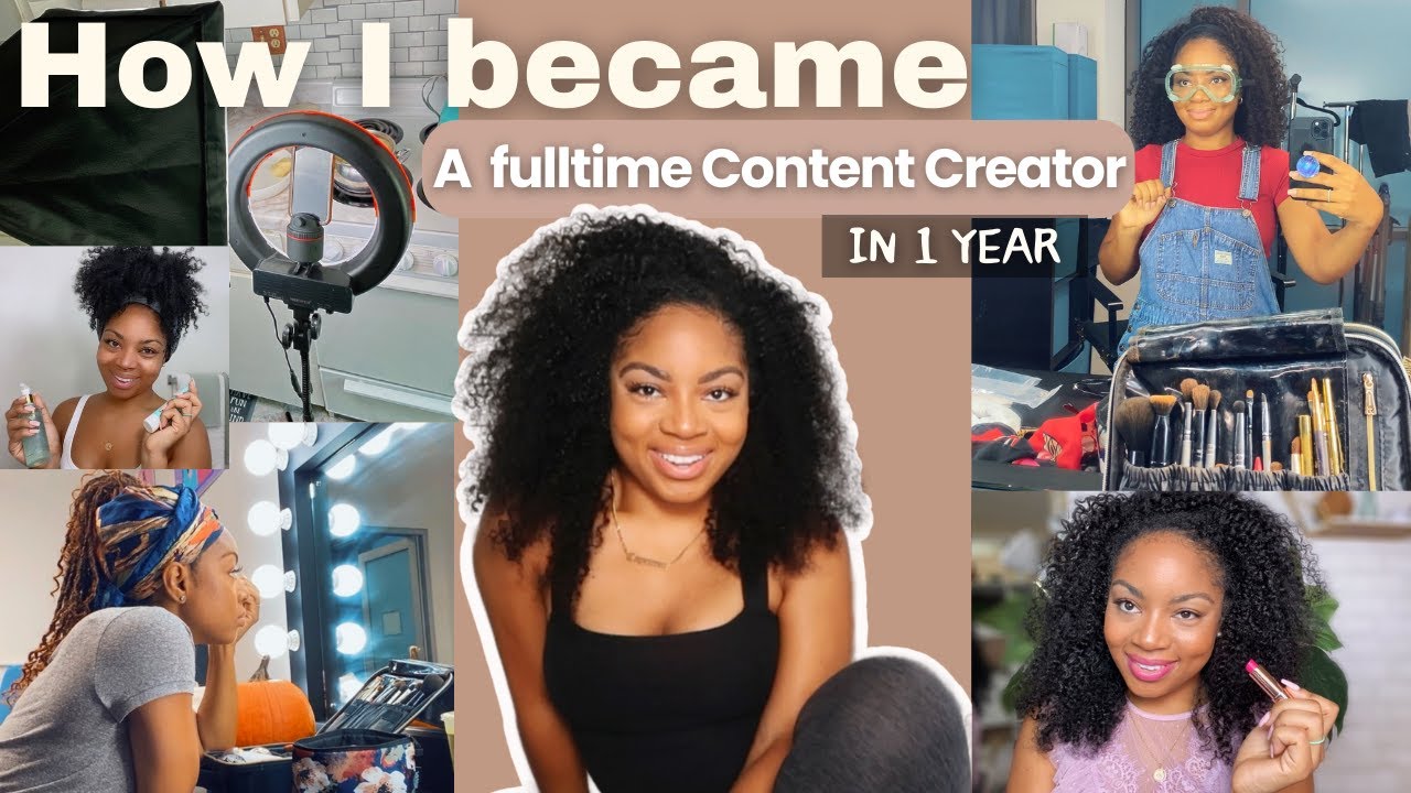 How I became a full-time Content Creator...MY STORY how I did it with ...