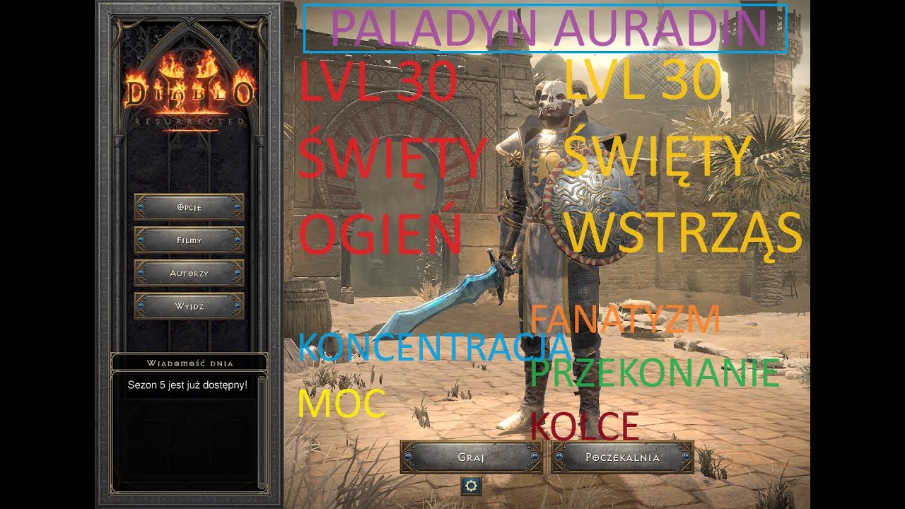 PALADYN AURADIN PORADNIK NAJCIEKAWSZY BUILD D2R ladder - YouTube