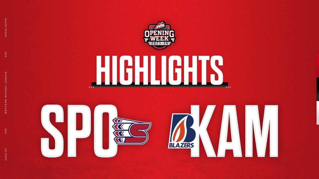 Spokane Chiefs at Kamloops Blazers 9/22 | WHL Highlights 2023-24 - YouTube