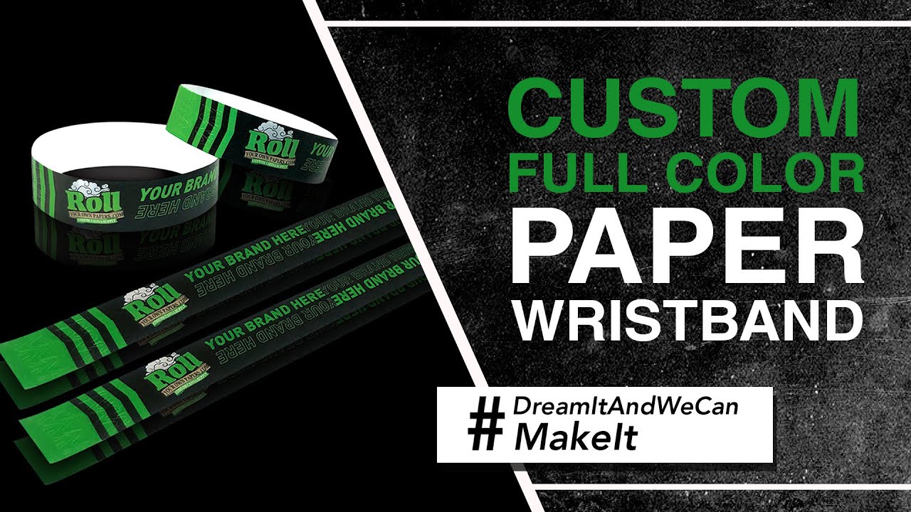 Custom Paper Full Color Event Wristbands | Hands on - YouTube
