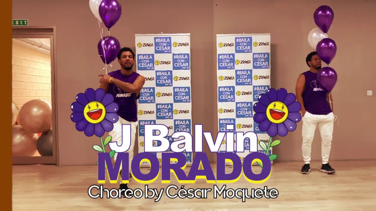 J Balvin - Morado ZUMBA by Cesar Moquete - YouTube
