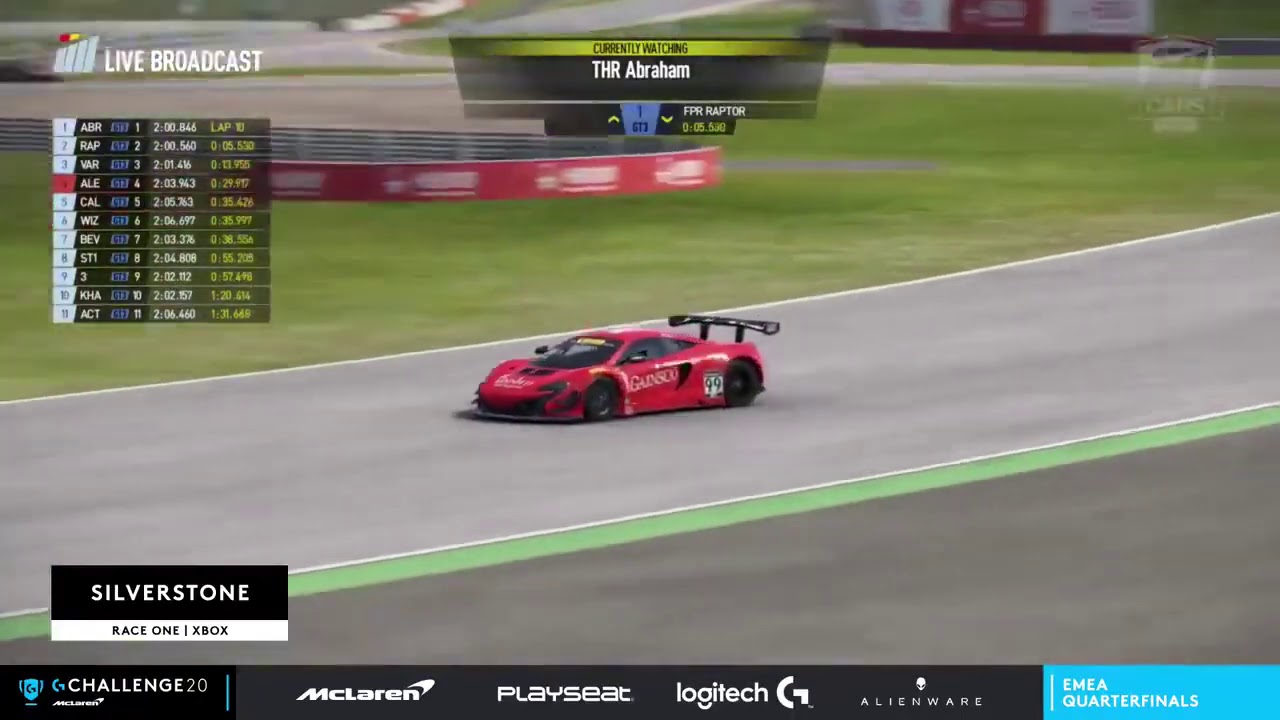 Brandon Abraham takes lights to flag victory in Logitech McLaren G ...