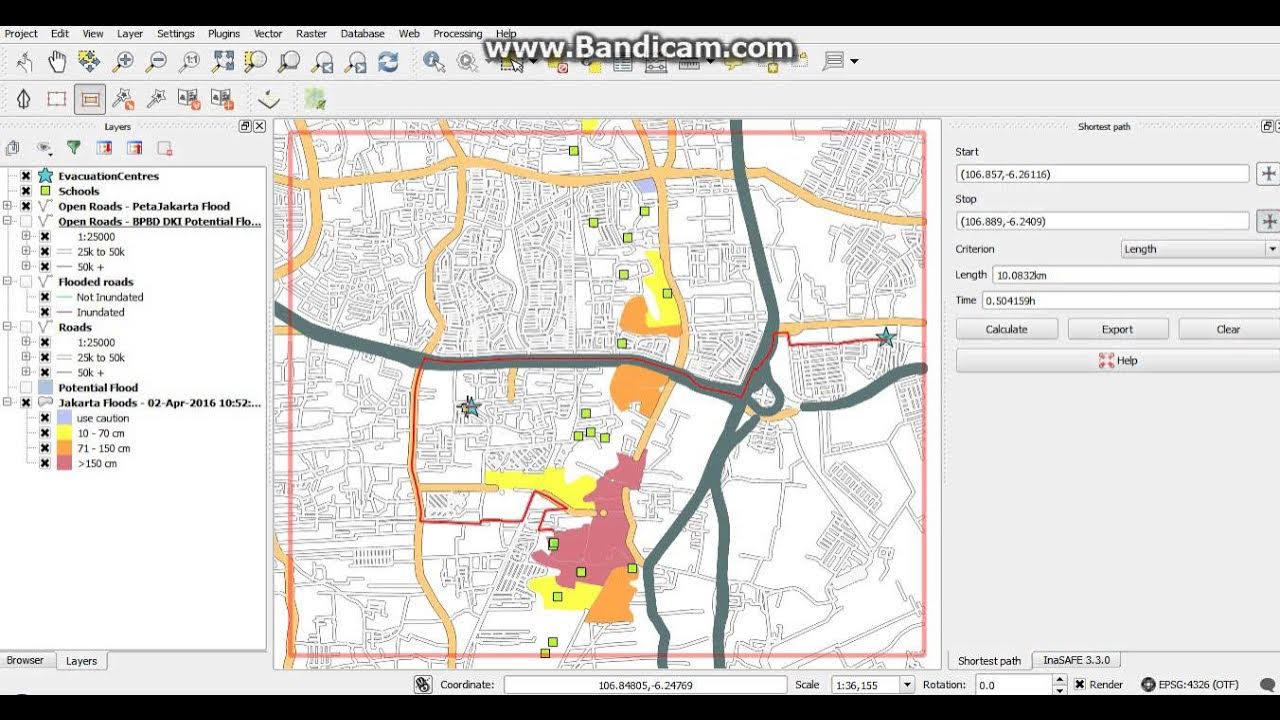QGIS shortest path calculation demo - YouTube