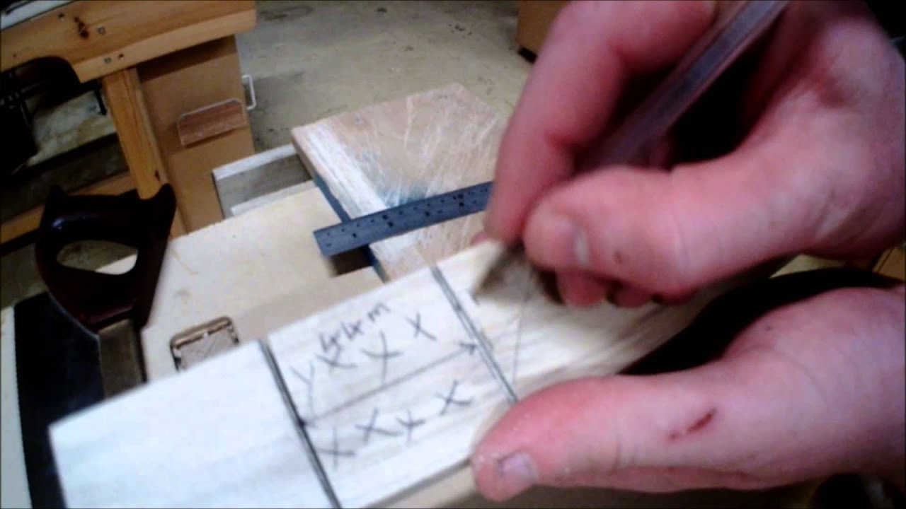 Tenon Saw 1 Why we cut waste side of line - YouTube