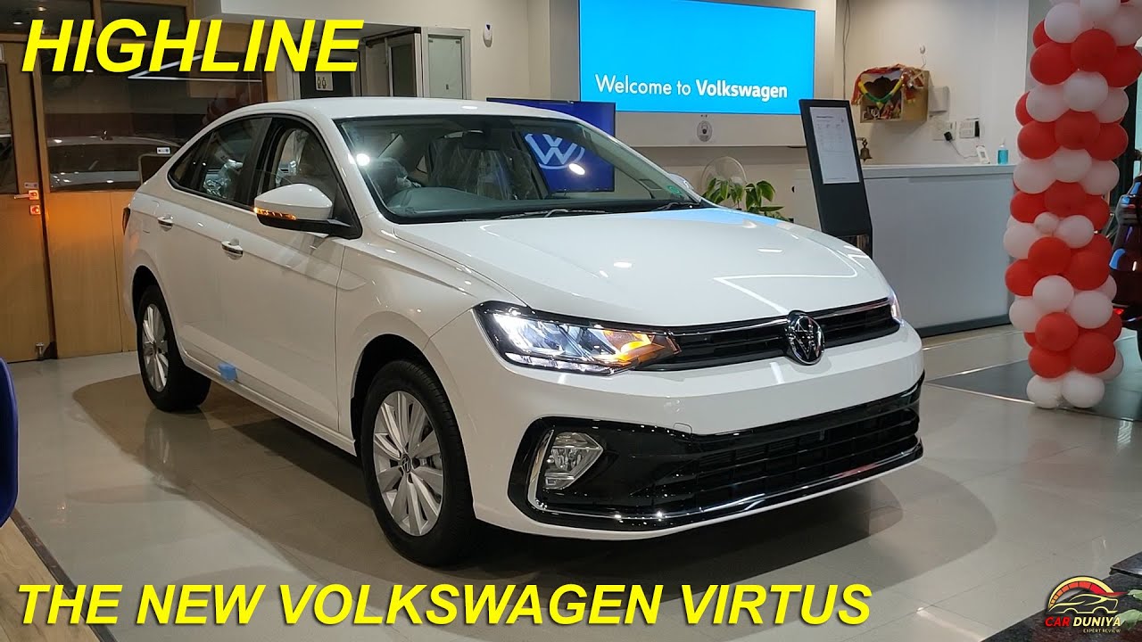 NEW VOLKSWAGEN VIRTUS HIGHLINE 2022-2nd BASE REALTIME REVIEW - YouTube