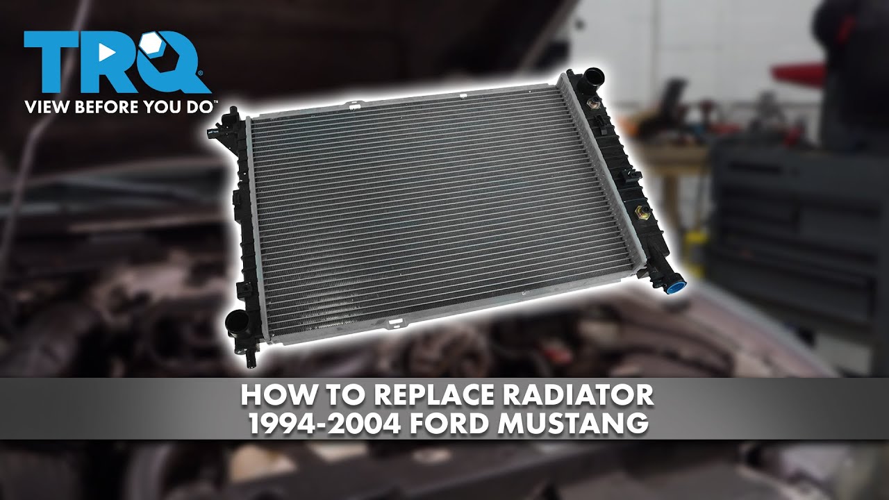 How to Replace Radiator 1994-2004 Ford Mustang - YouTube