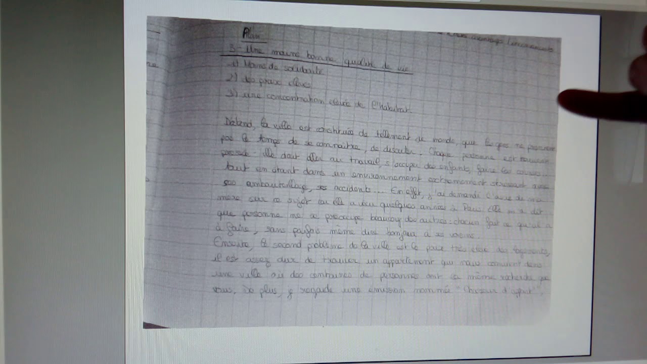 Français/3°:Le sujet de réflexion 3 - YouTube