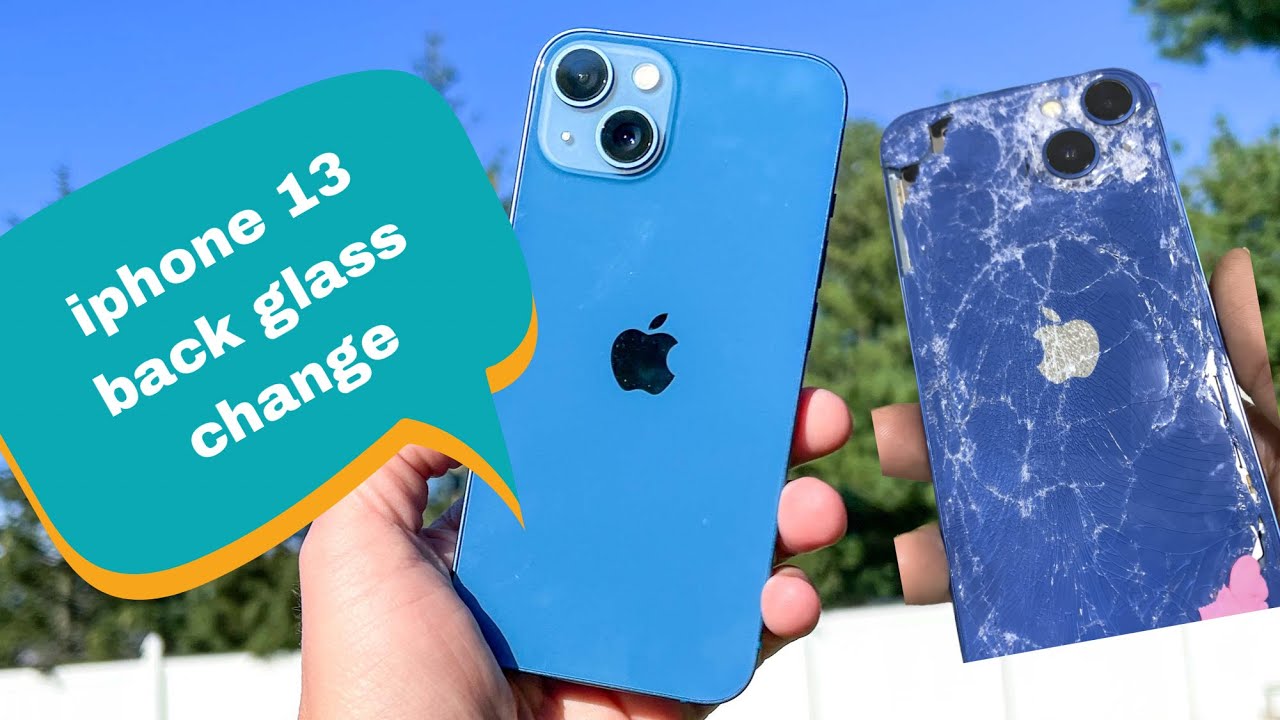 iphone 13 back glass change - YouTube