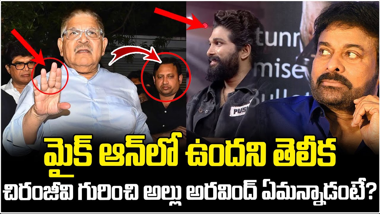 Allu Arvind Shocking Comments On Chiranjeevi | Allu Arjun | SIIMA ...