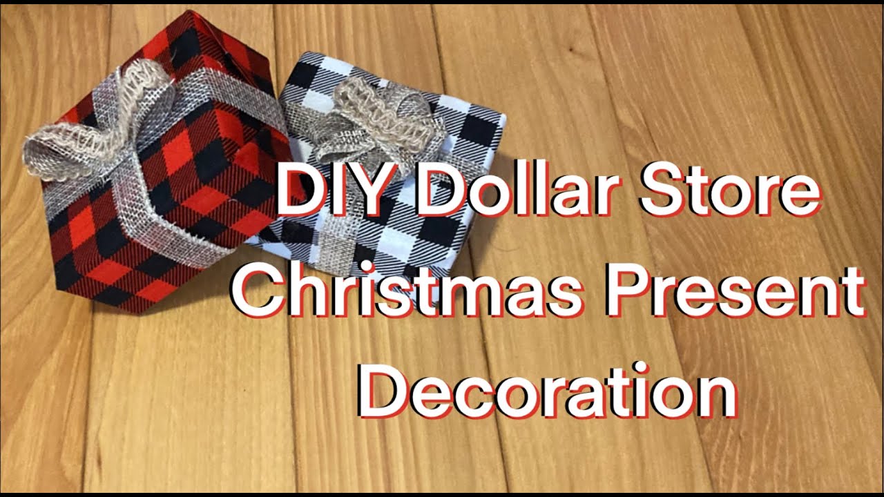 Dollar Store DIY Christmas Present Decorations - YouTube