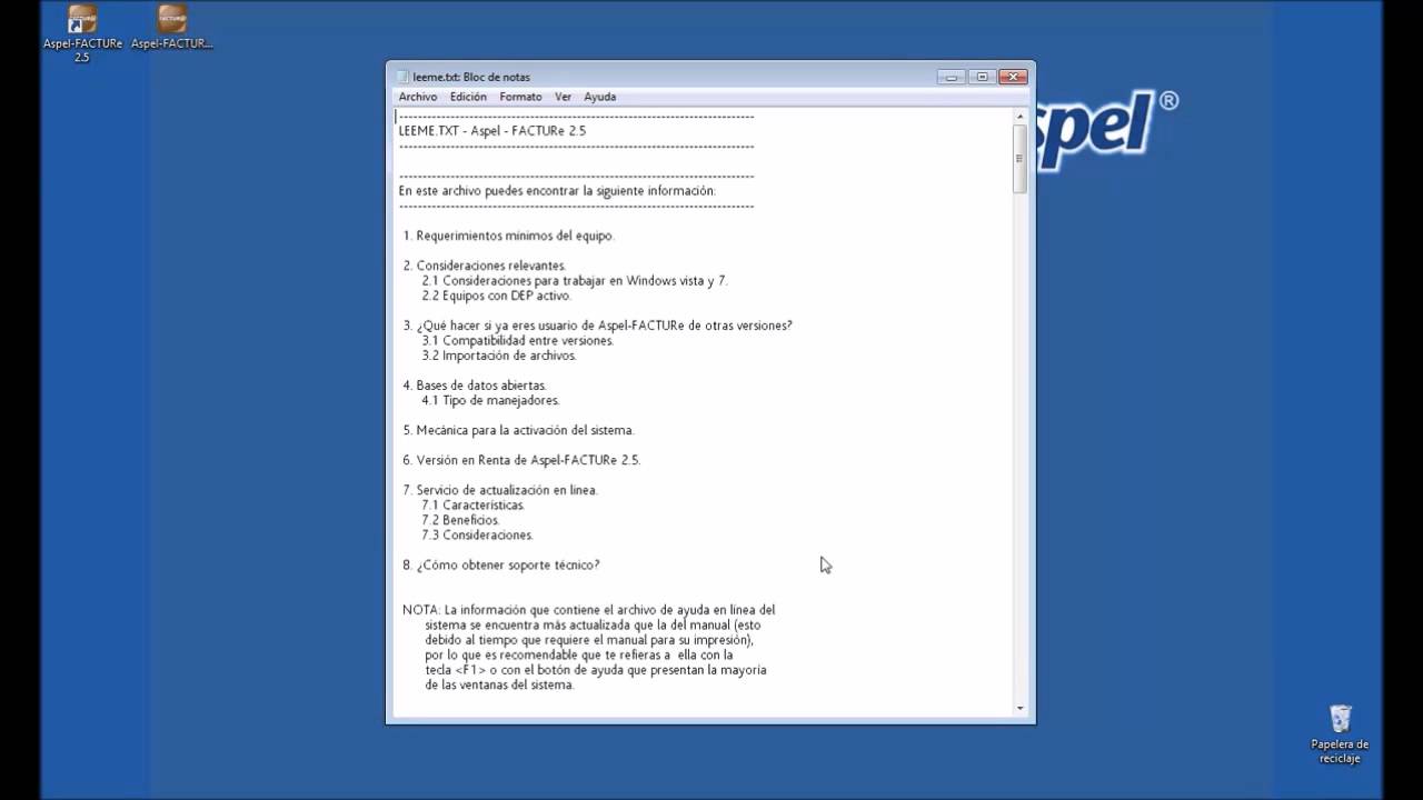 Instalación y activación de Aspel-FACTURe 2.5 CADE Soluciones - YouTube
