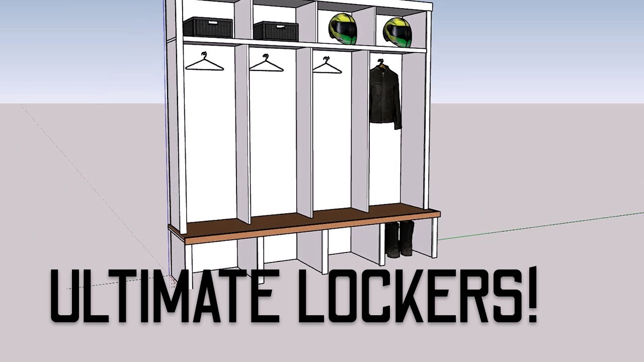 Ultimate Mudroom Lockers for Motorcyclist DIY! Part 1 - YouTube