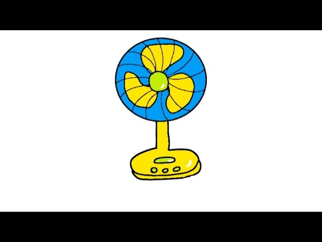 How To Draw A Table Fan How To Teach Drawing To Kids And Children