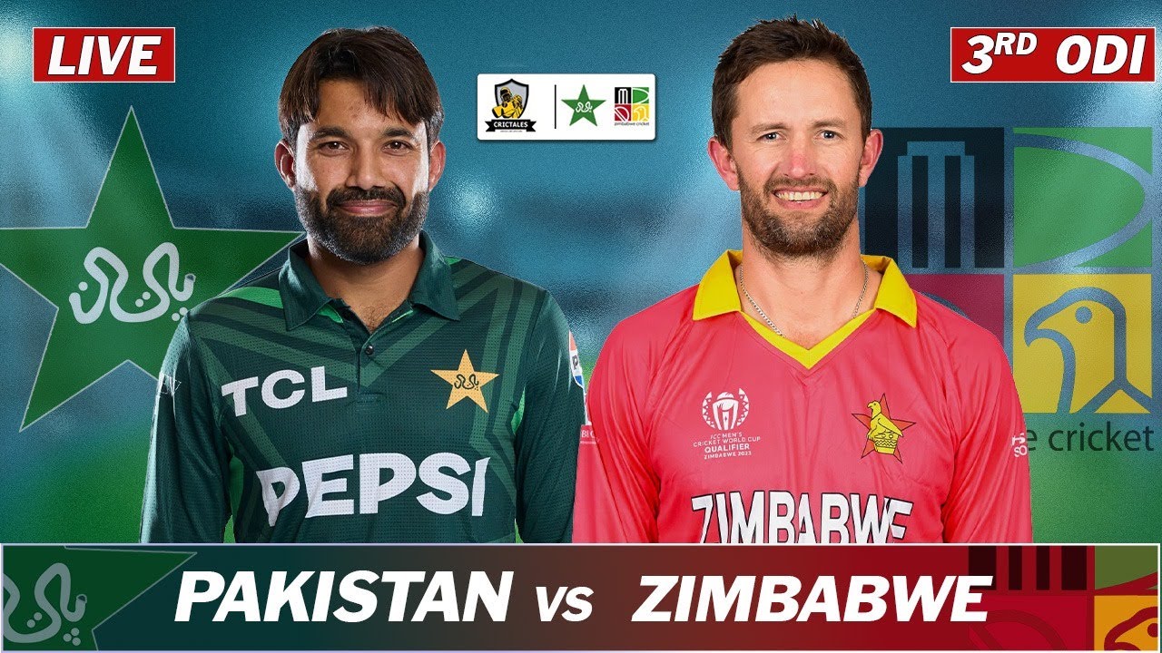 PAKISTAN vs ZIMBABWE 3rd ODI Match LIVE COMMENTARY , Bulawayo | PAK vs ...