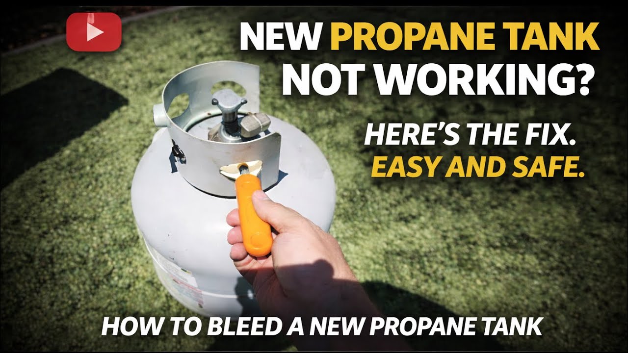 HOW TO FIX A PROPANE TANK THAT WONT RELEASE ANY PROPANE, EASY FIX ...