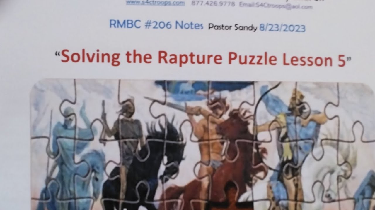 RMBC HEBREWCLUB & Q&A #206: "Solving the Rapture puzzle #5" Aug 23rd ...