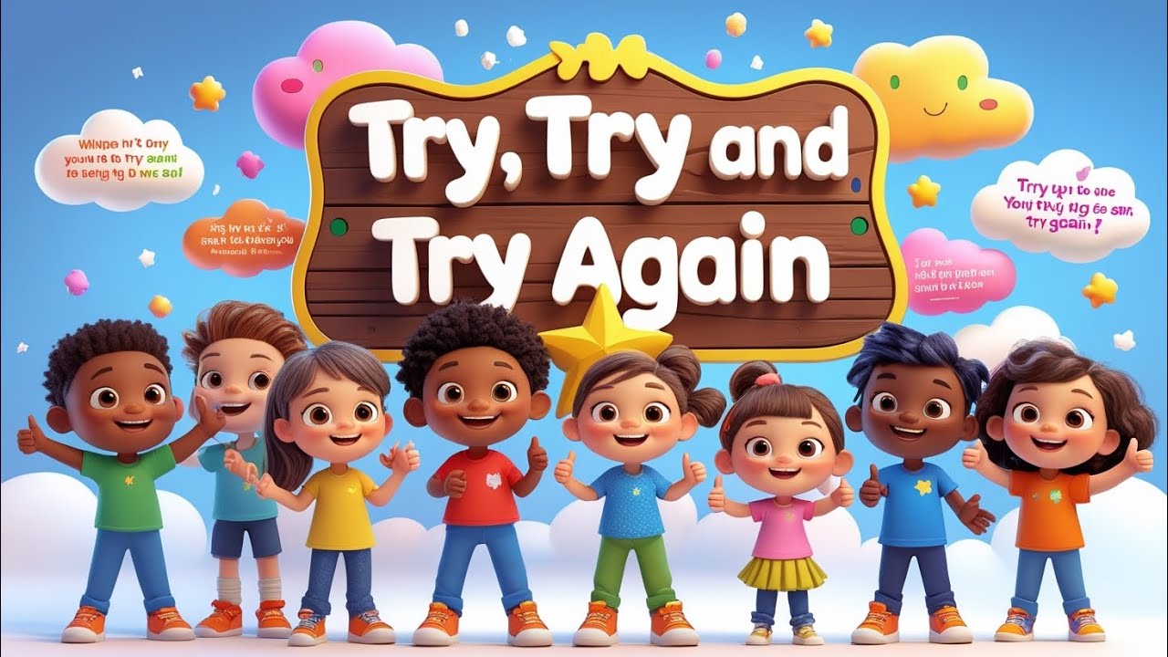 Try, Try, and Try Again! | Inspirational Kids Song - YouTube