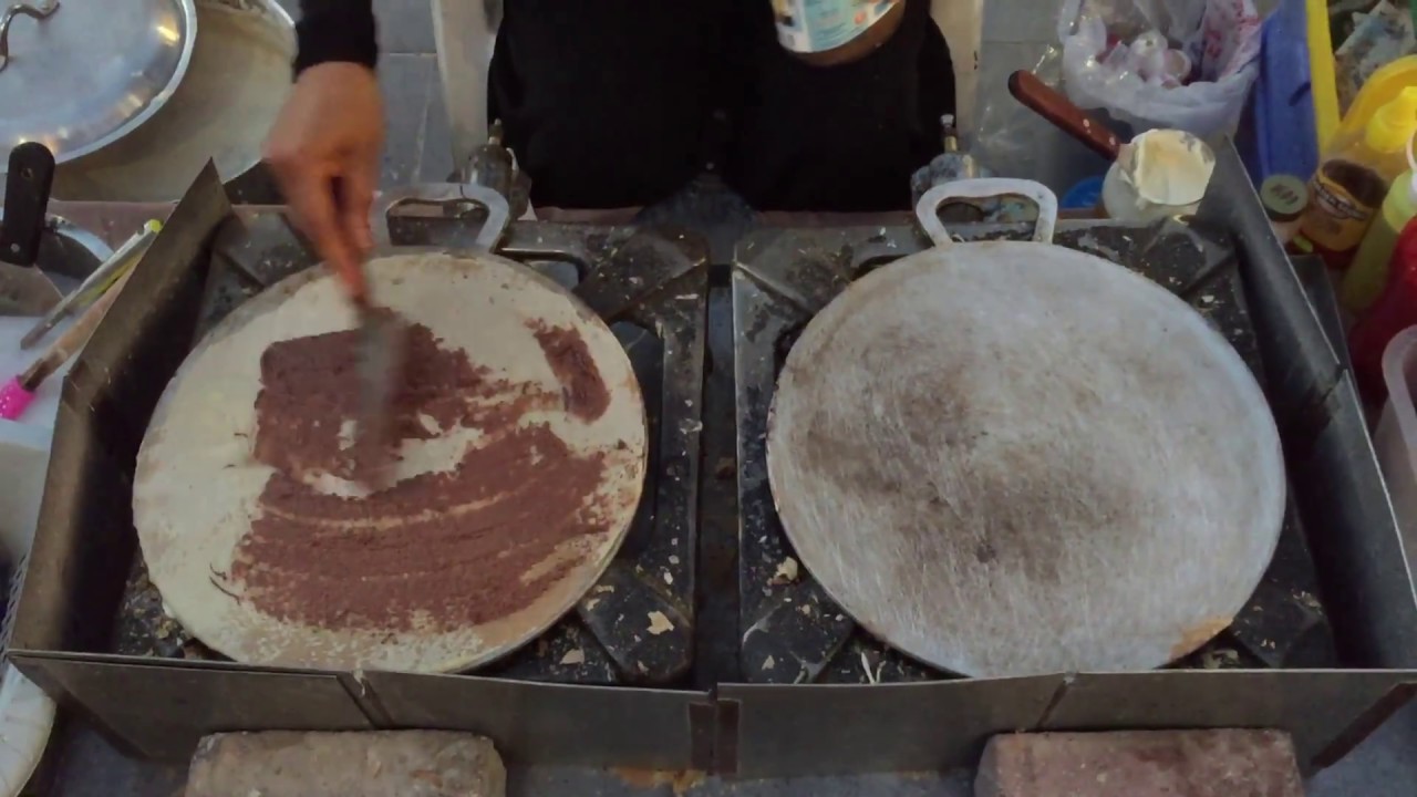 Street Food in Doha I Nutella Dosa I Qatar - YouTube