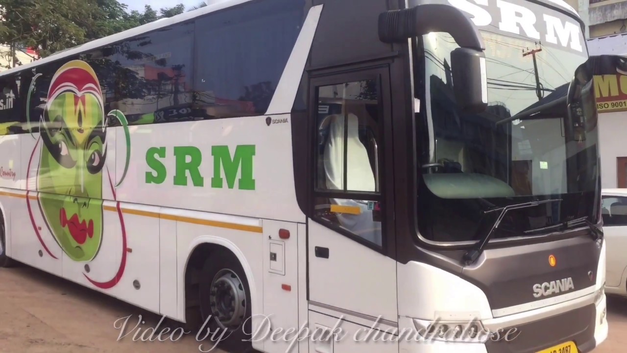 New Scania -SRM Transport Scania Metrolink TVM chennai trip starting ...