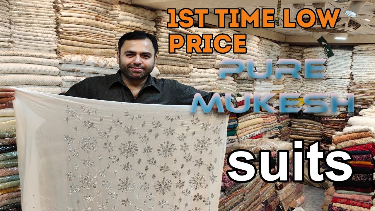 1st time Low price pure Mukesh suits |Pakistani Mukesh dress |Mukesh ...