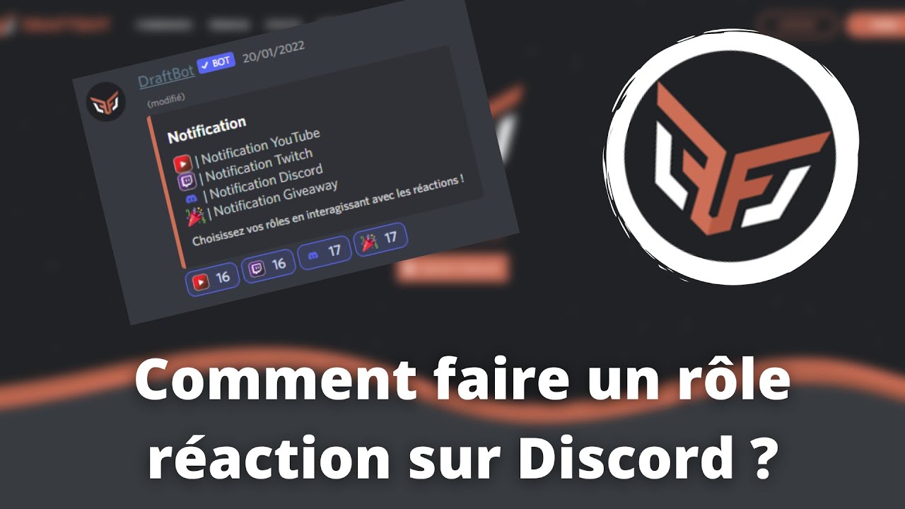 Comment faire un rôle réaction sur Discord ? - YouTube