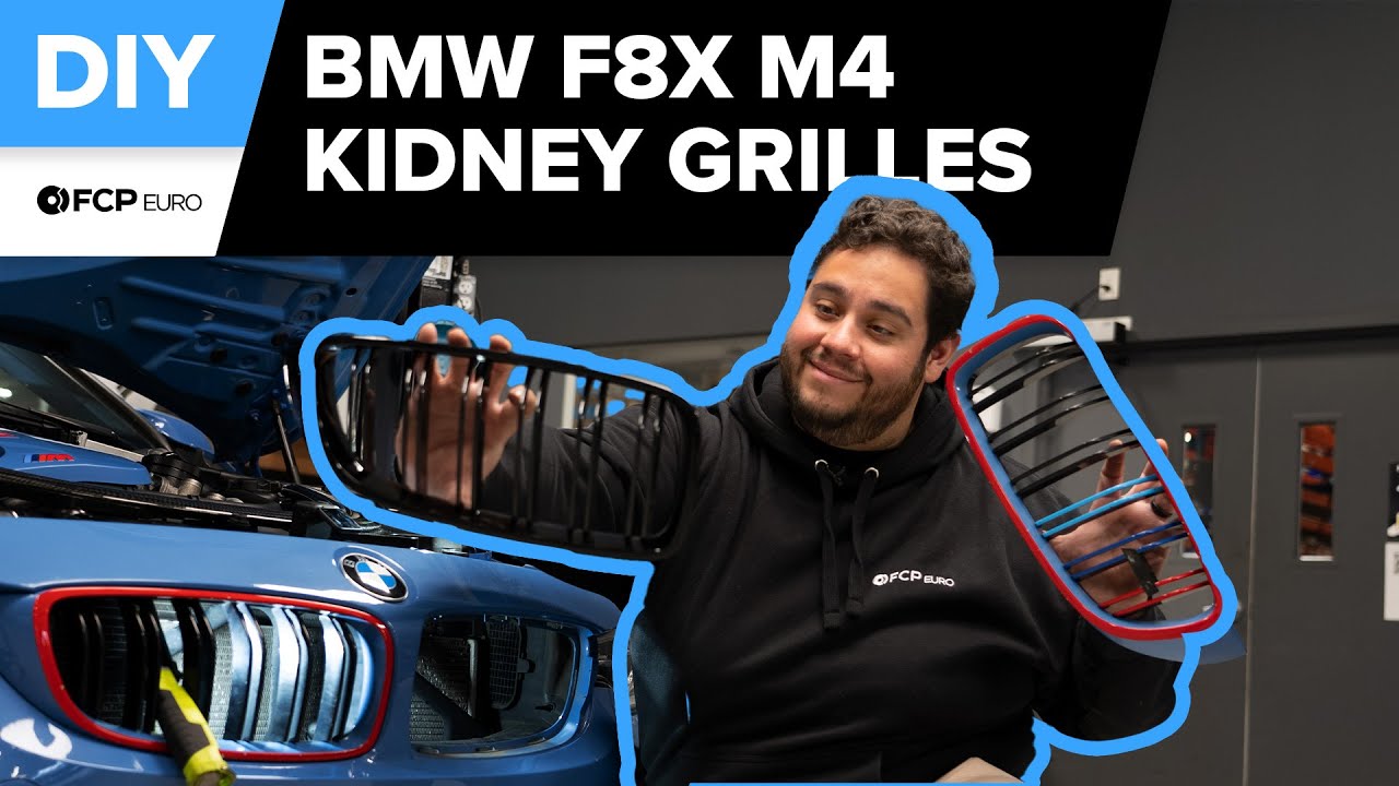 BMW M4 Kidney Grill Replacement DIY (2015-2020 BMW F82 M4, F80 M3, F83 M4) - YouTube