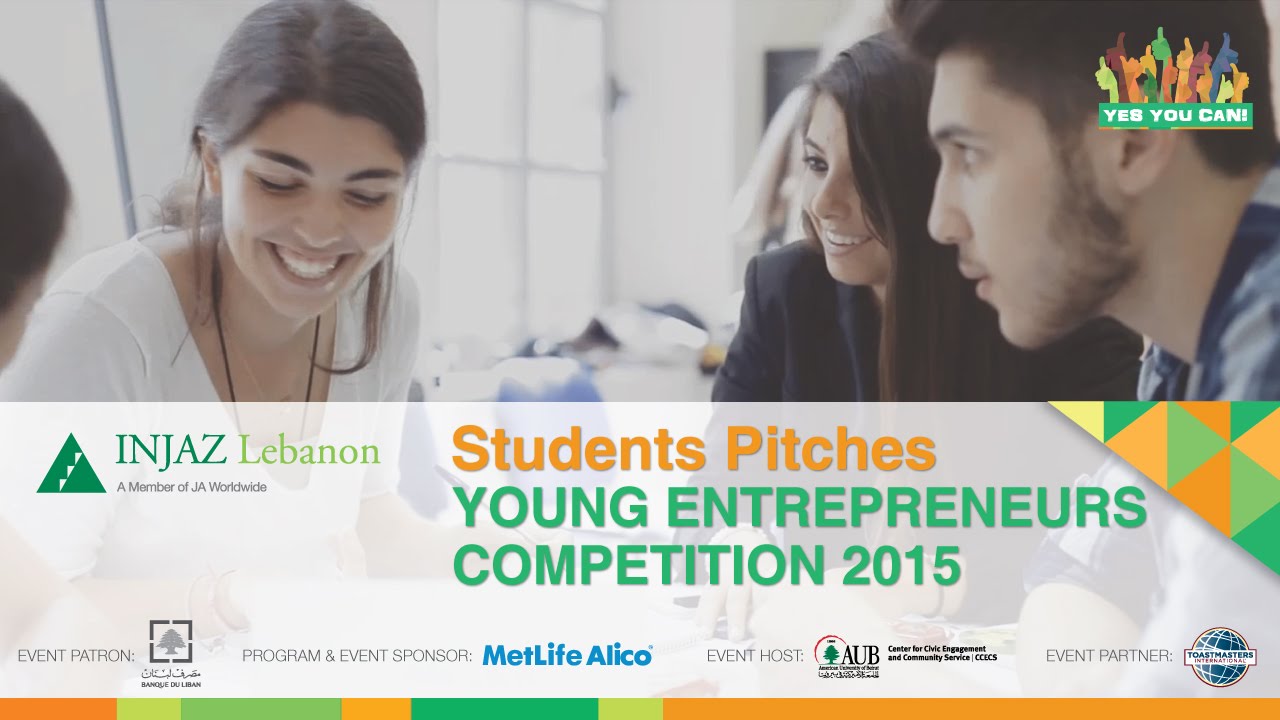 INJAZ Lebanon - YEC2015 Students Pitches - YouTube