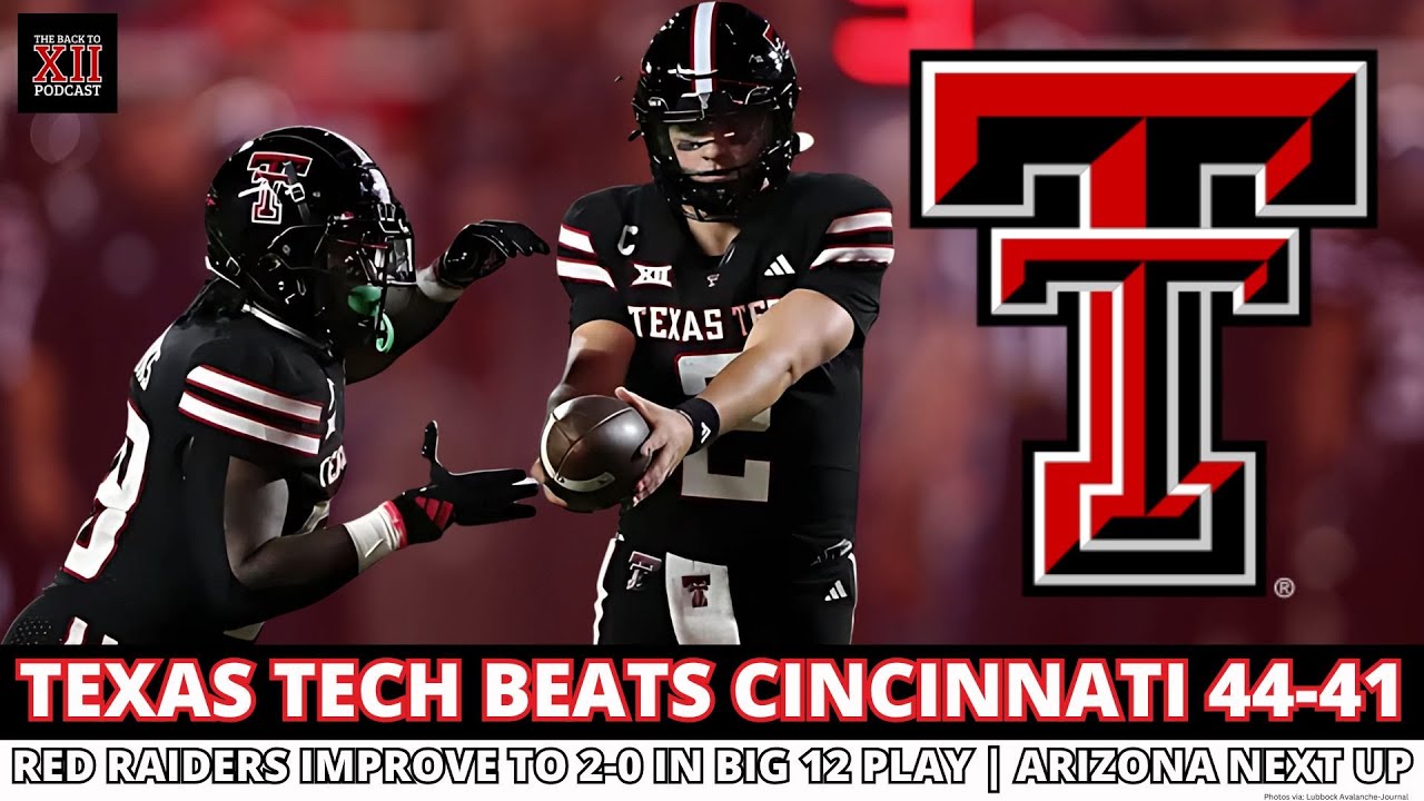 Texas Tech Beats Cincinnati 44-41 In A Thriller! - YouTube