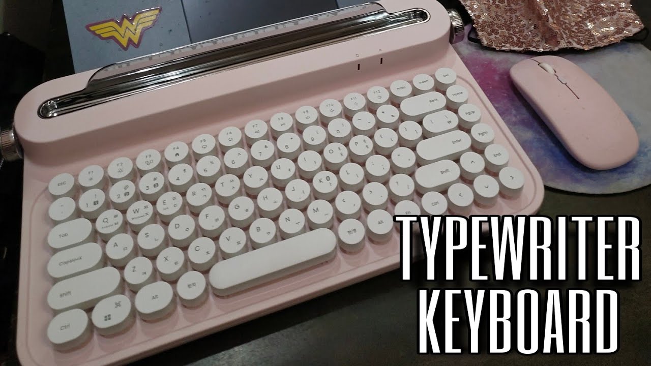 ACTTO KEYBOARD RETRO TYPEWRITER LOOKING MECHANICAL TYPEWRITER #UNBOXING ...