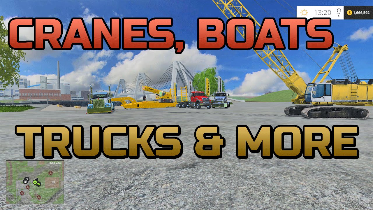 Farming Simulator 2015 Mods- Ferry Boat, Cranes, Trucks, and More ...