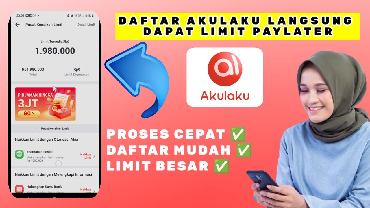 Terbaru!!! Cara daftar akulaku langsung dapat limit paylater - YouTube