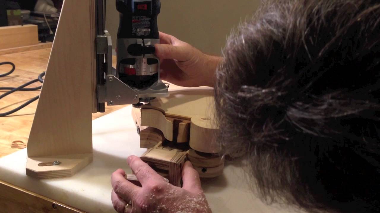 Routing a mandolin binding channel - YouTube