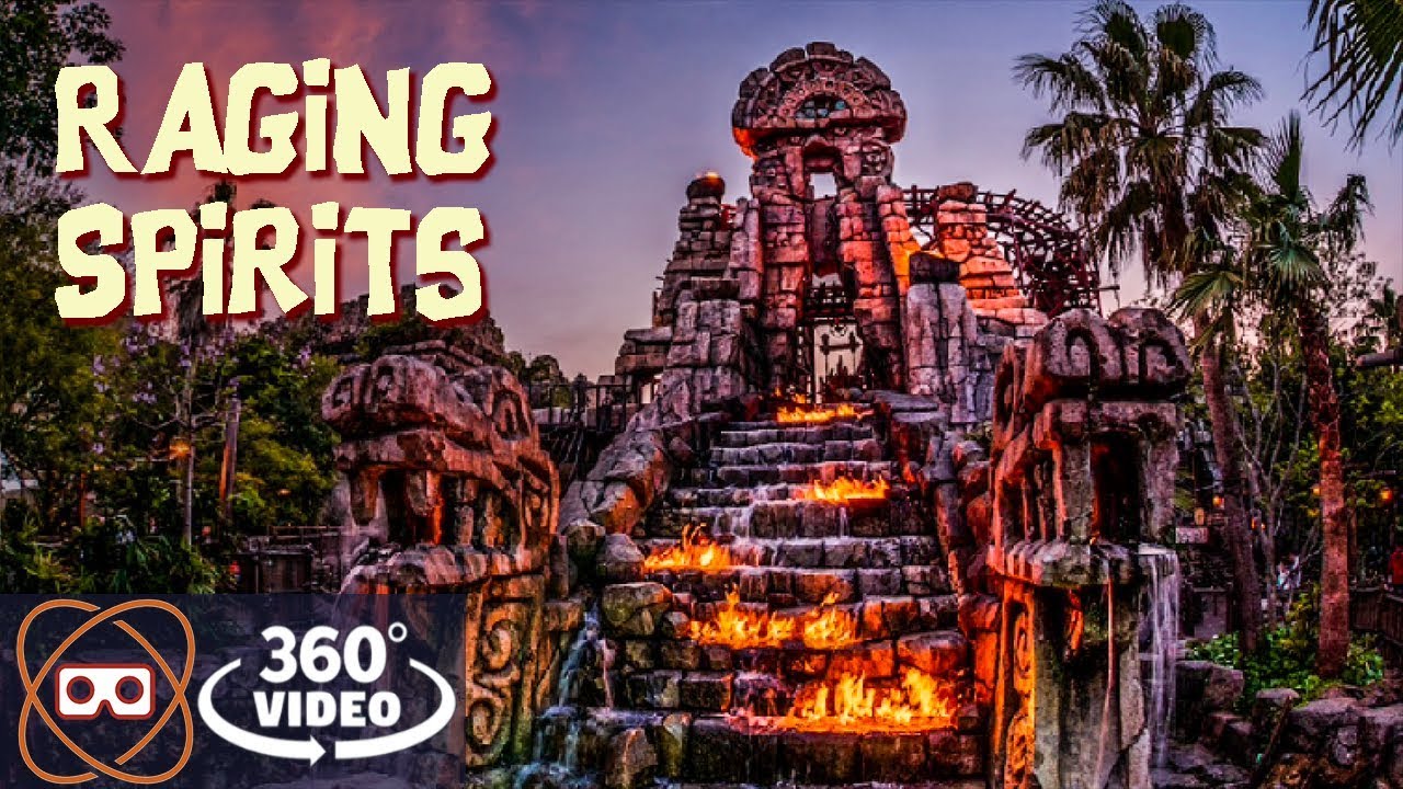 [5K 360] Raging Spirits Disney Ride - Tokyo Disney Roller Coaster ...