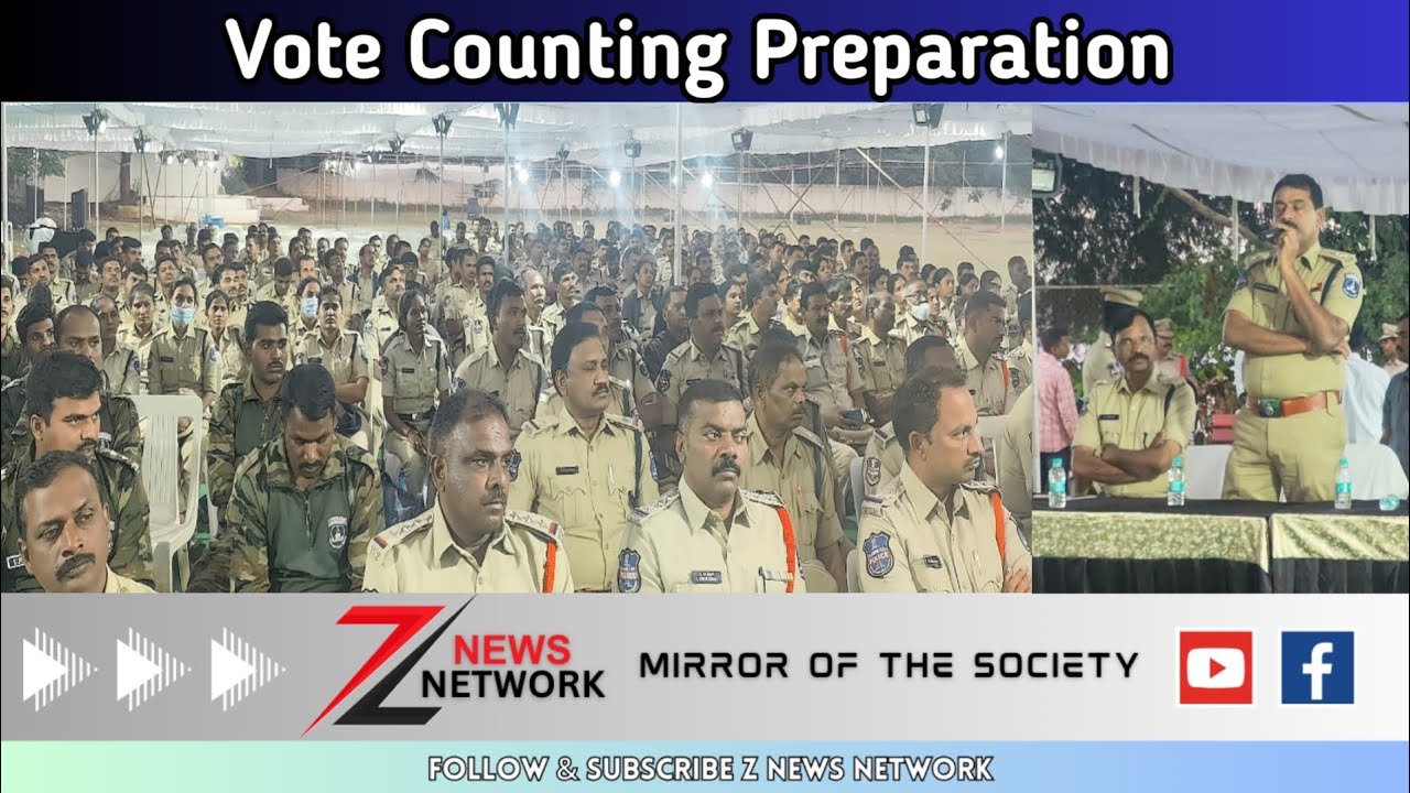 Vote Counting Preparation And Briefed The Officers And Staff Bandobast ...