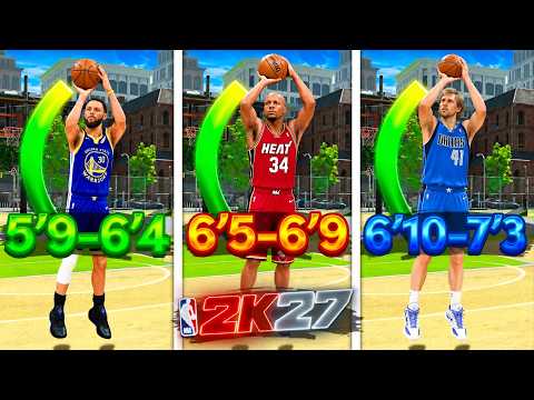 *NEW* BEST JUMPSHOTS FOR ALL BUILDS, HEIGHTS, & 3PT RATINGS in NBA 2K27 (AFTER PATCH)