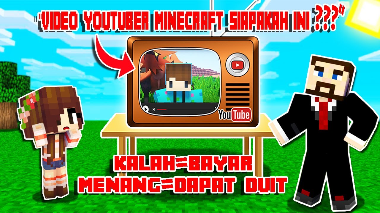 AKU TANTANG VINA BOCIL UTK MENEBAK YOUTUBER MINECRAFT HANYA MENGGUNAKAN ...