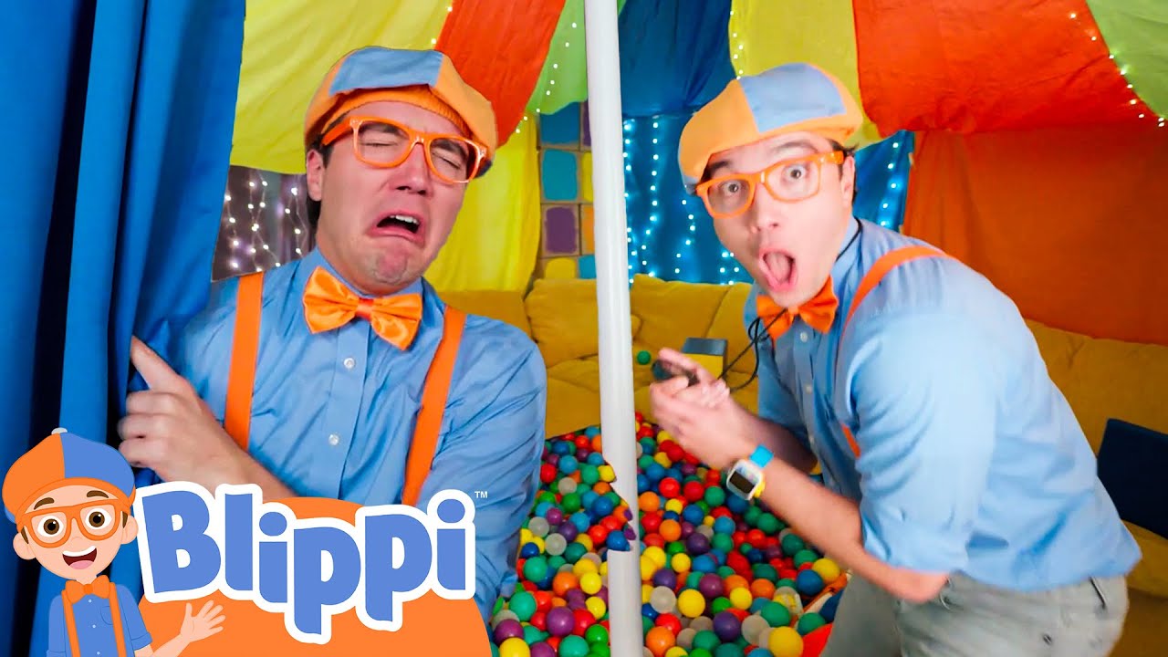 Fort Building Frenzy: Blippi & Meekah's Mega Masterpiece! 🏰😄 | BLIPPI ...