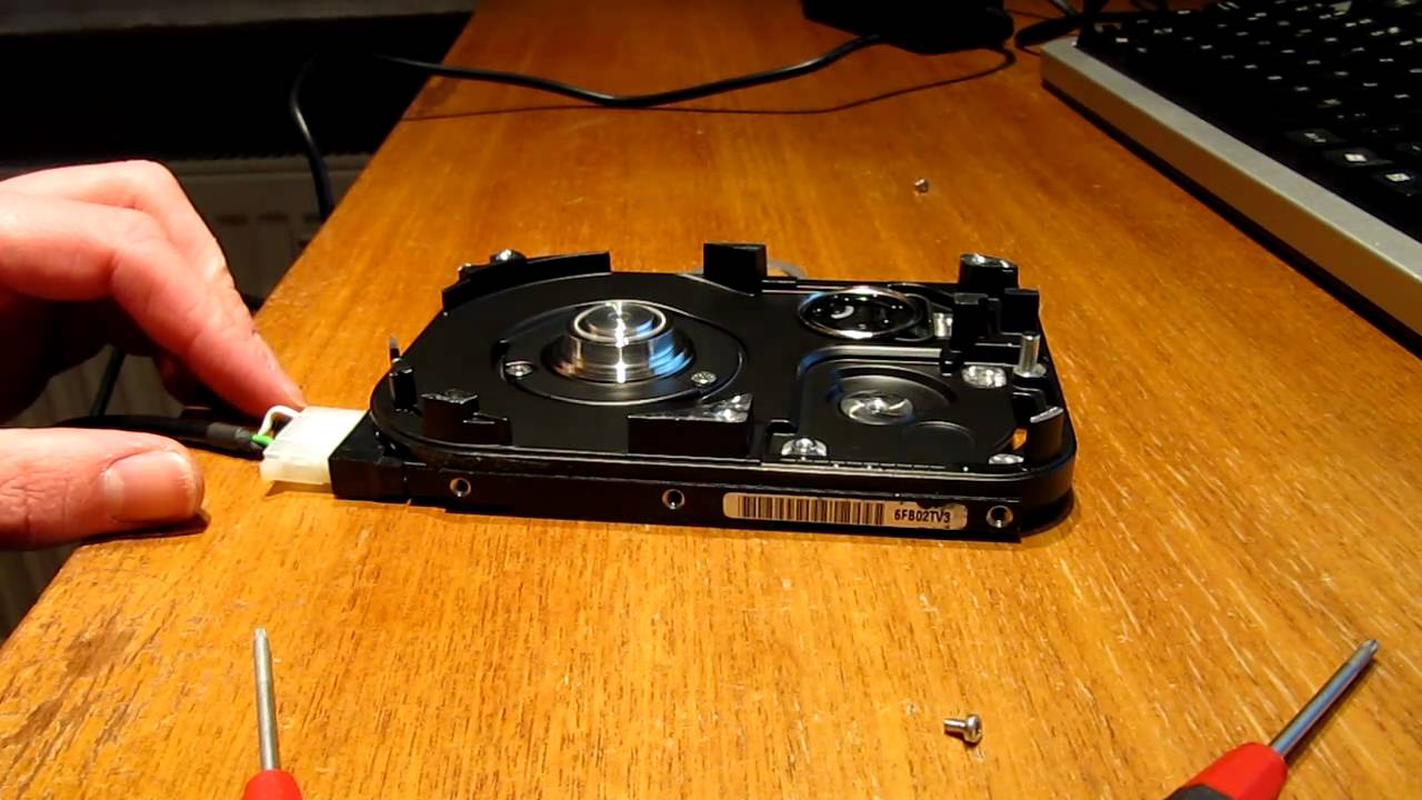 HDD explodes into pieces - YouTube