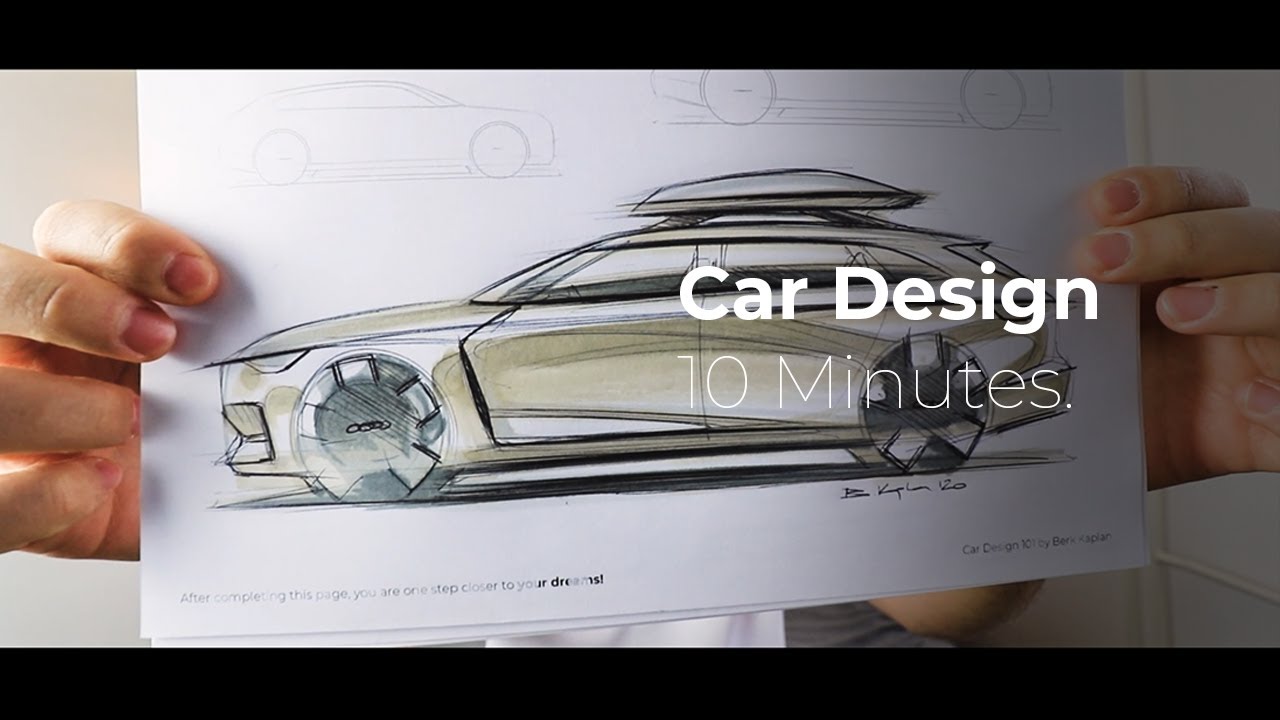 MARKER CAR DESIGN SKETCHING! 🖍🖌 - JUST 10 Minutes! - YouTube