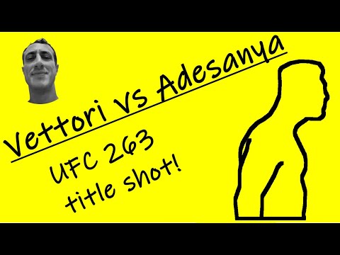 Marvin Vettori vs Israel Adesanya: considerazioni e pronostici della title shot di UFC 263