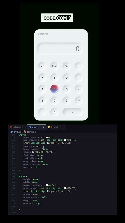 create calculeter with html css js#shorts #coding #fronthandmehndi #youtubeshort #viralvideo ...