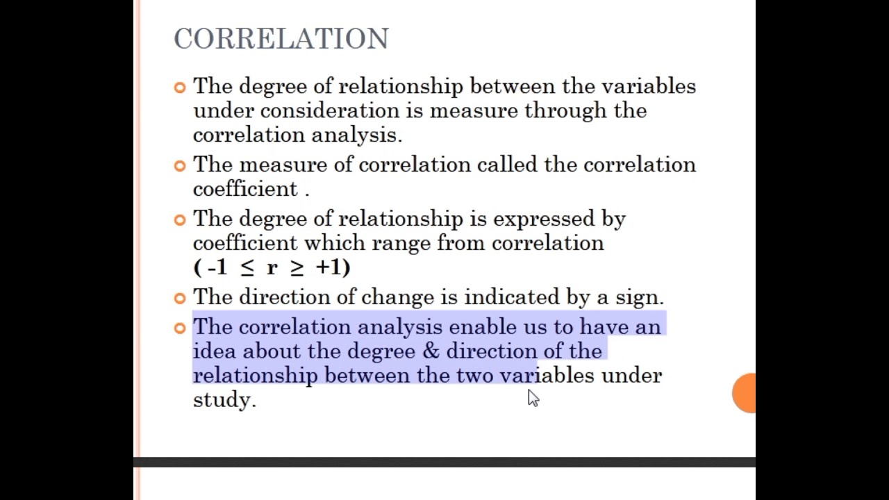 Correlation Theory 1 - YouTube
