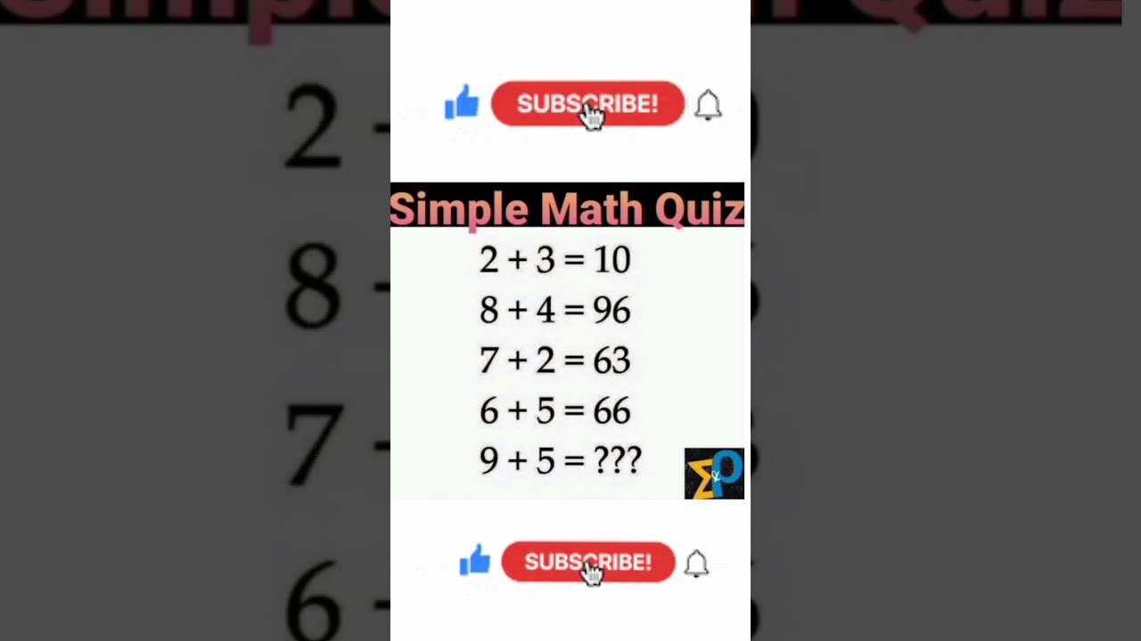 mathe puzzle/mathe quiz/mathe test #shorts - YouTube