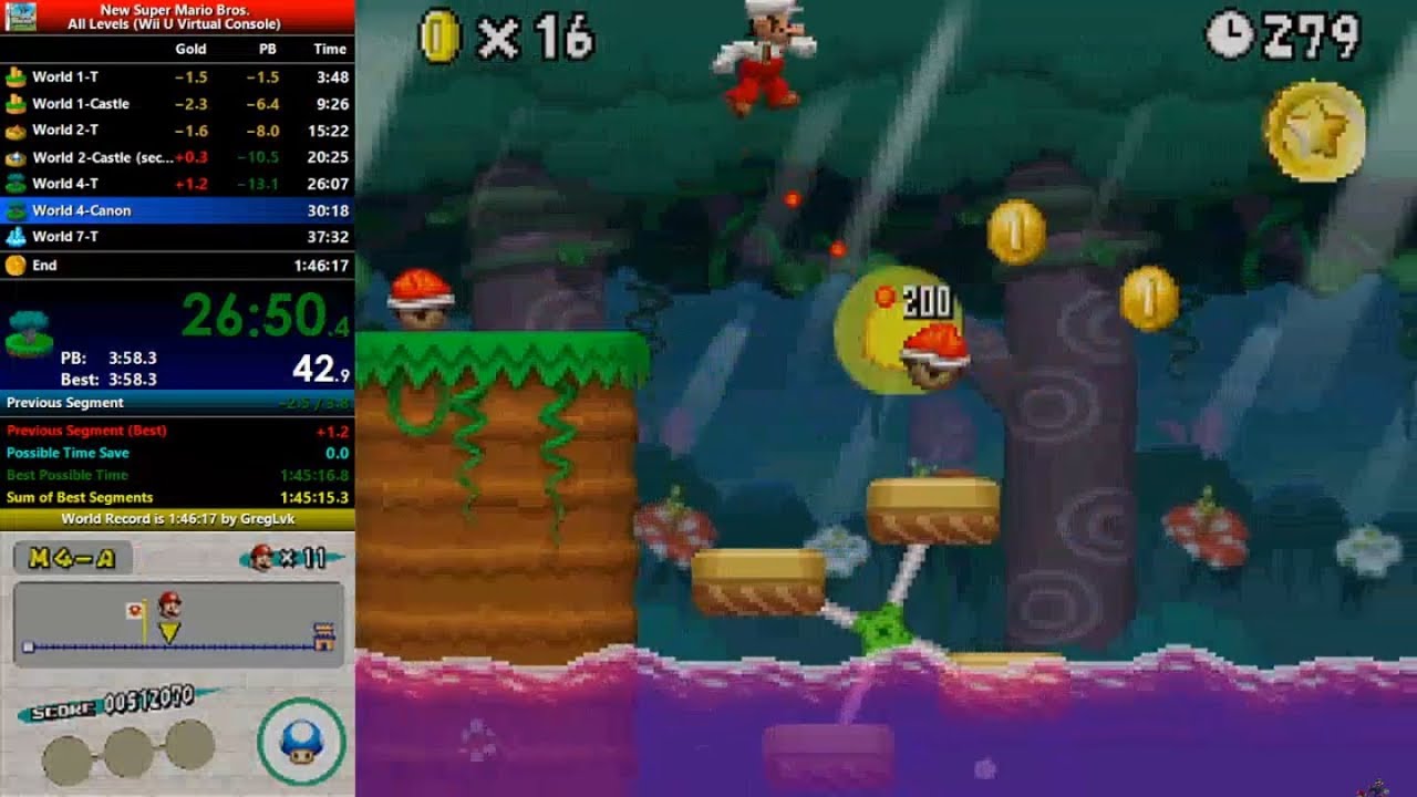 New Super Mario Bros. (DS) (All Levels) in 1:45:53 - YouTube