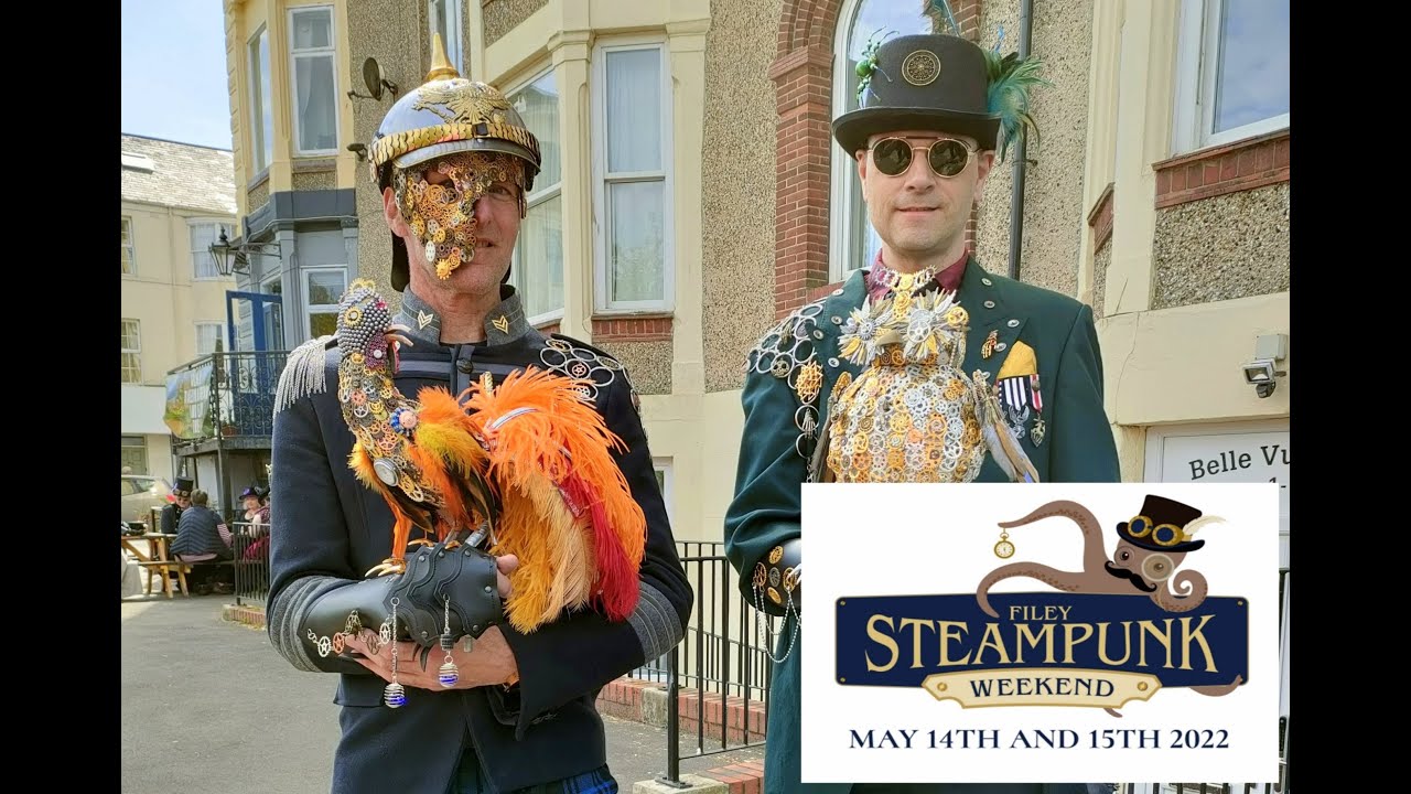 Filey Steampunk weekend 2022 - YouTube