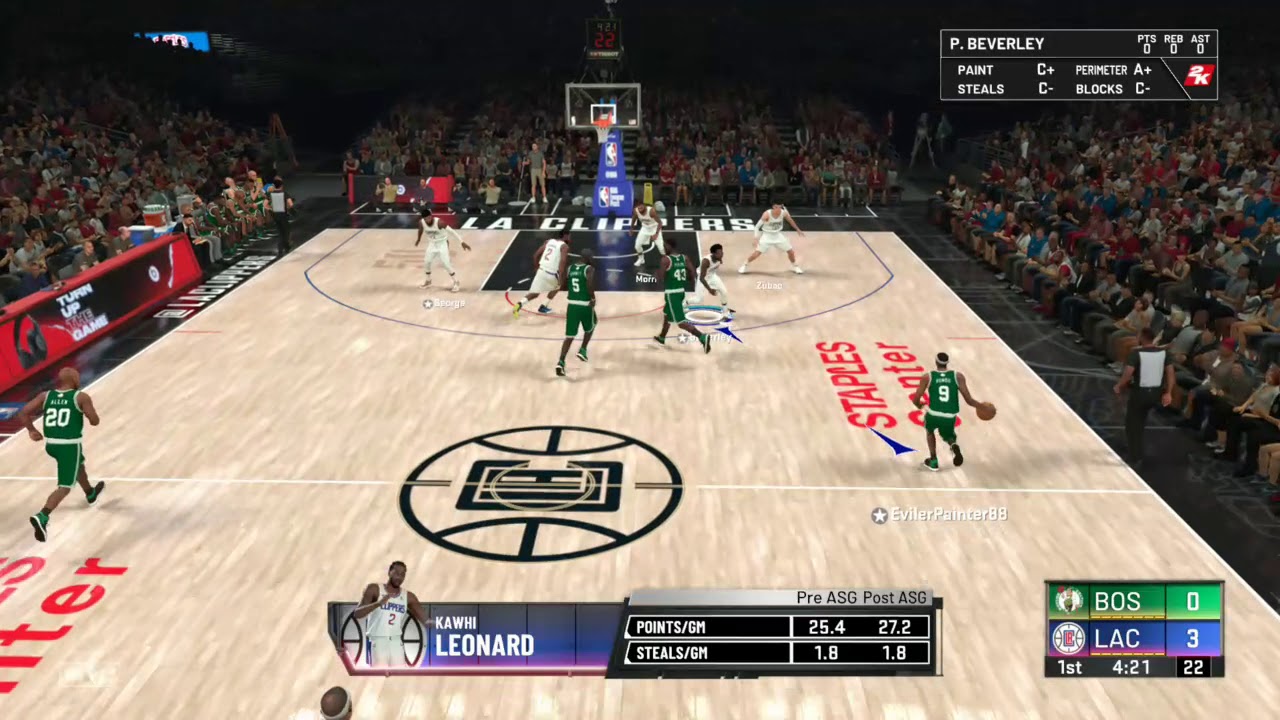 NBA 2K20 '20 Clippers vs '08 Celtics - YouTube